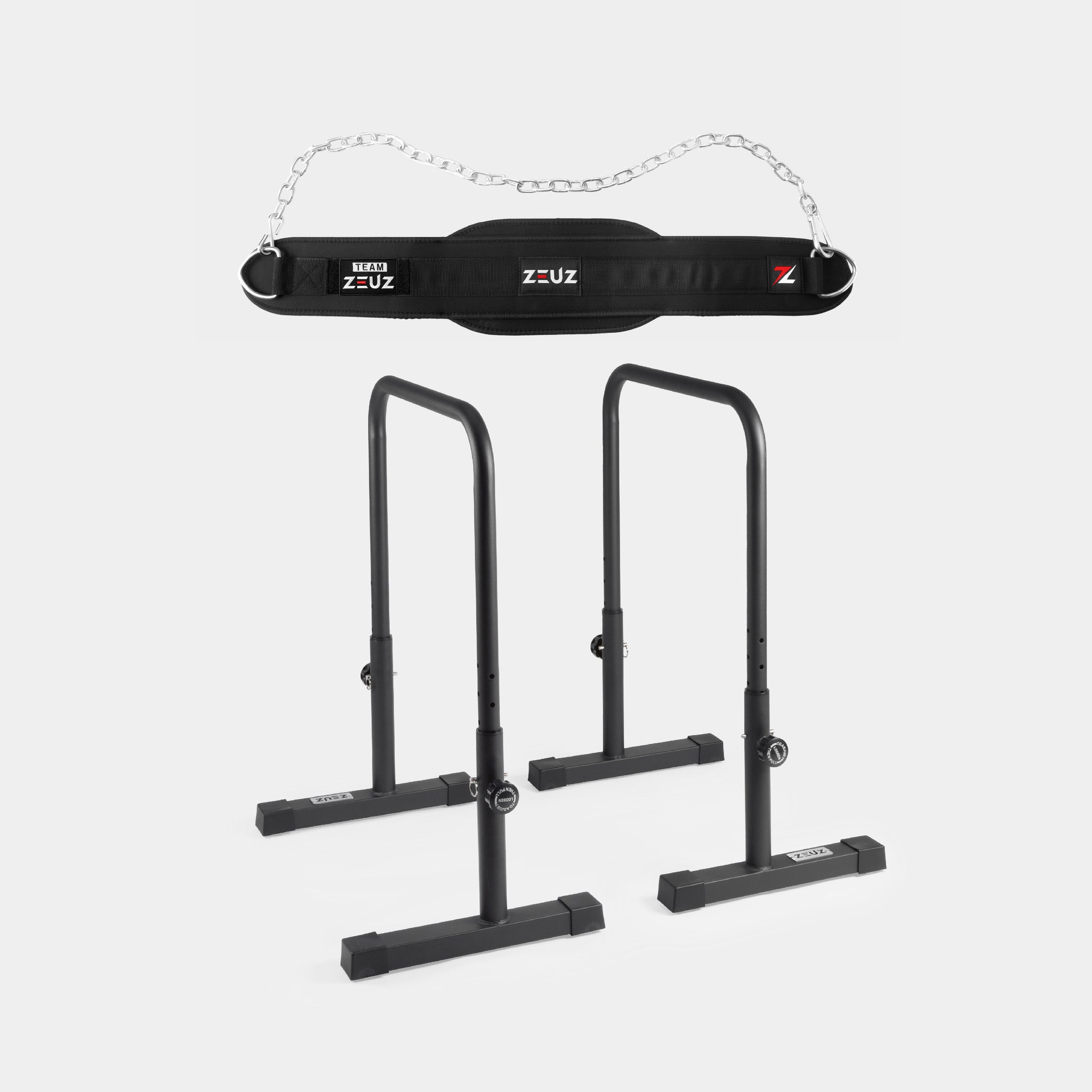 Calisthenics Pro Pack – Metalen Parallettes en Dipping Belt